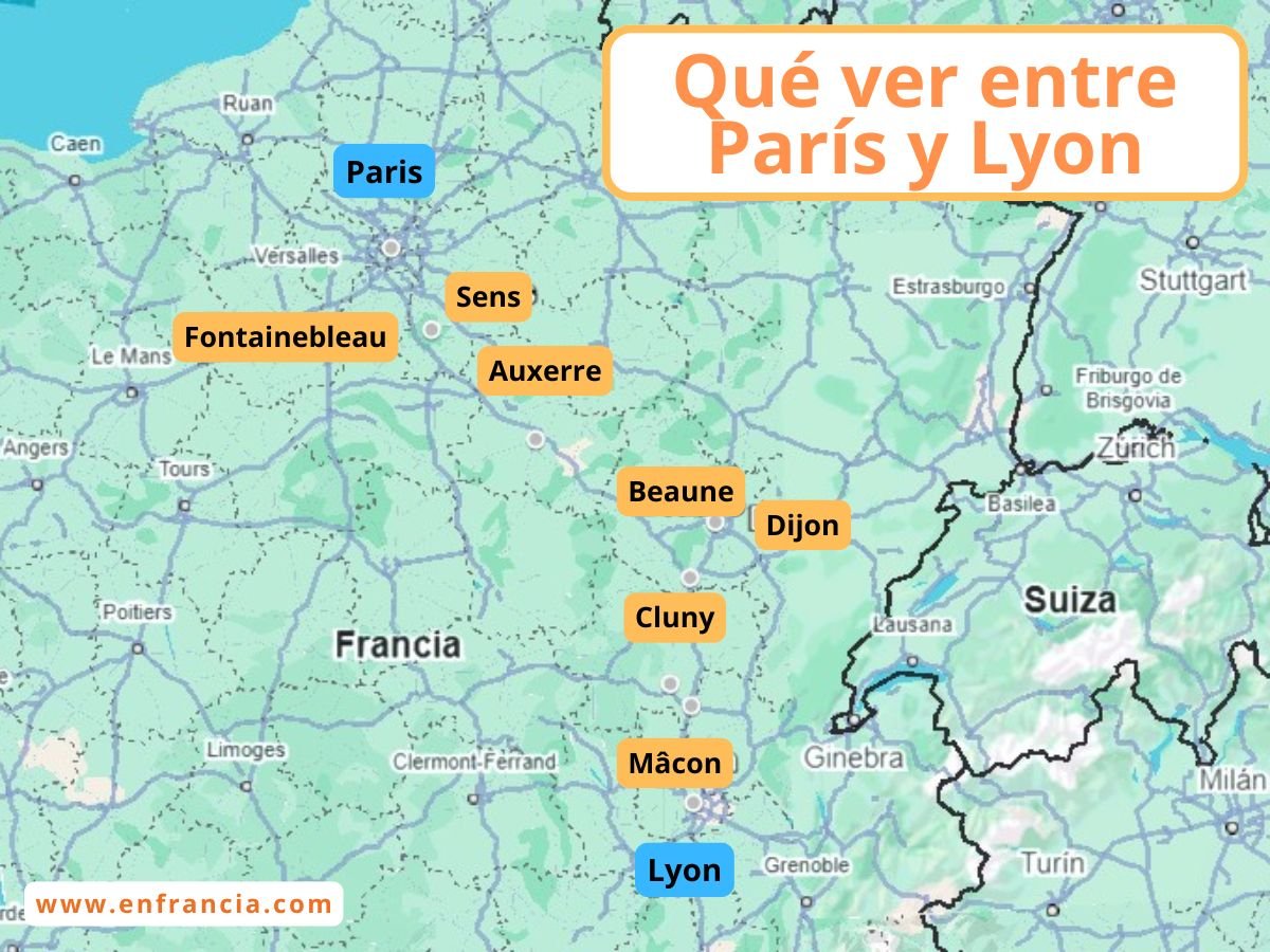Qué ver entre París y Lyon: pueblos y ciudades - Enfrancia.com